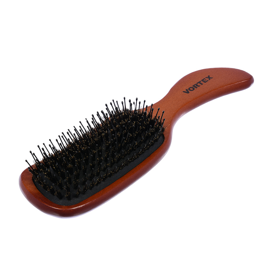 Расческа деревянная, массажная, 23,5х6х3,5 см, волна, с пластиковыми ...